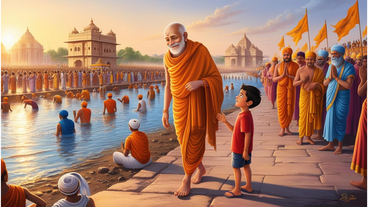 The Wise Old Sadhu,Kumbh Kids Story Part-2